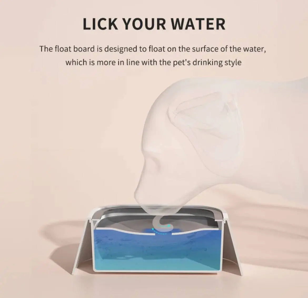 PetX™ Zero Splash Bowl 1L - No Spill Water Bowl for Dogs & Cats